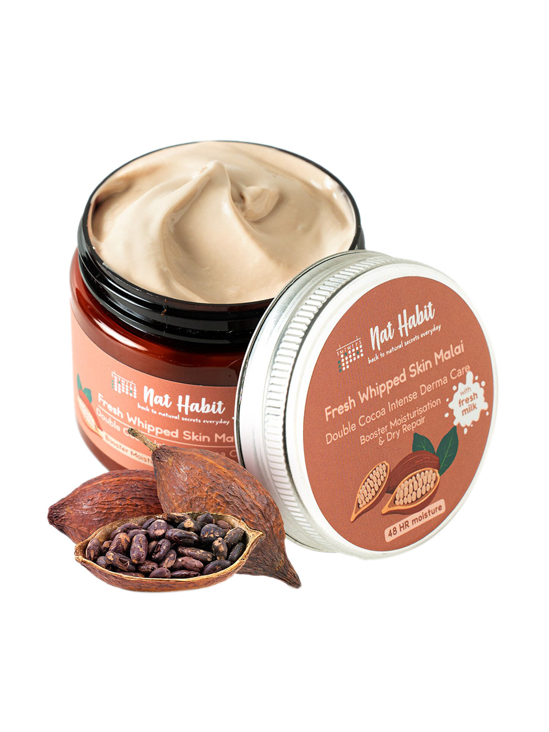 Buy Nat Habit Double Cocoa Intense Derma Care Fresh Whipped Skin Malai ...