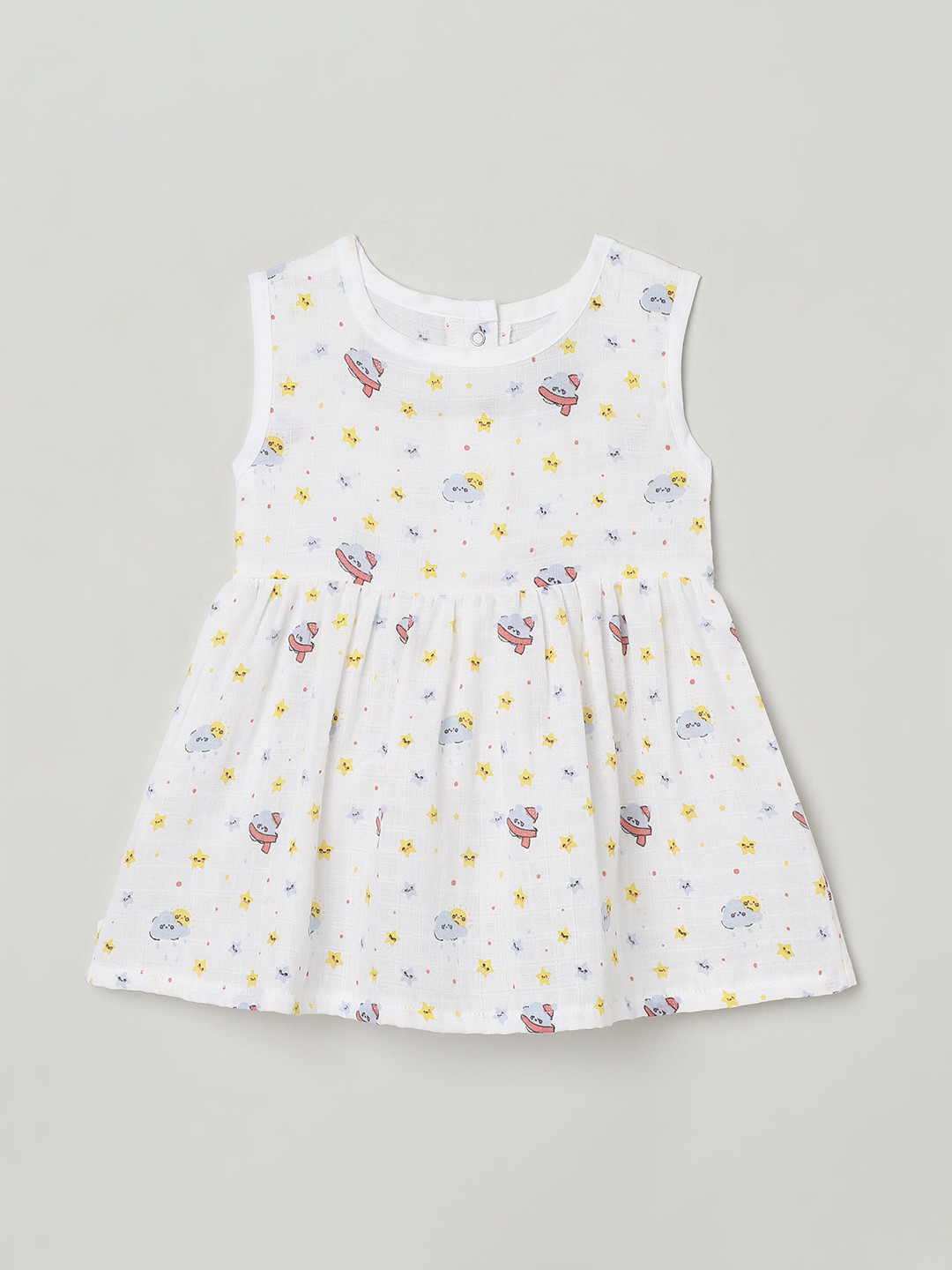 Buy The Boo Boo Club Girls Print Sustainable Fit & Flare Dress ...