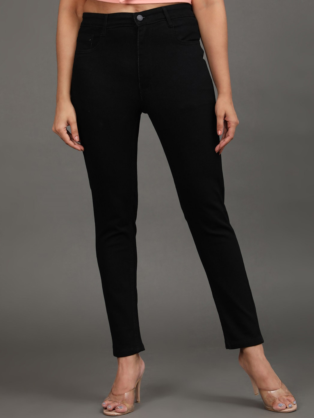 Buy AngelFab Women Jean Skinny Fit High Rise Stretchable Cotton Jeans ...