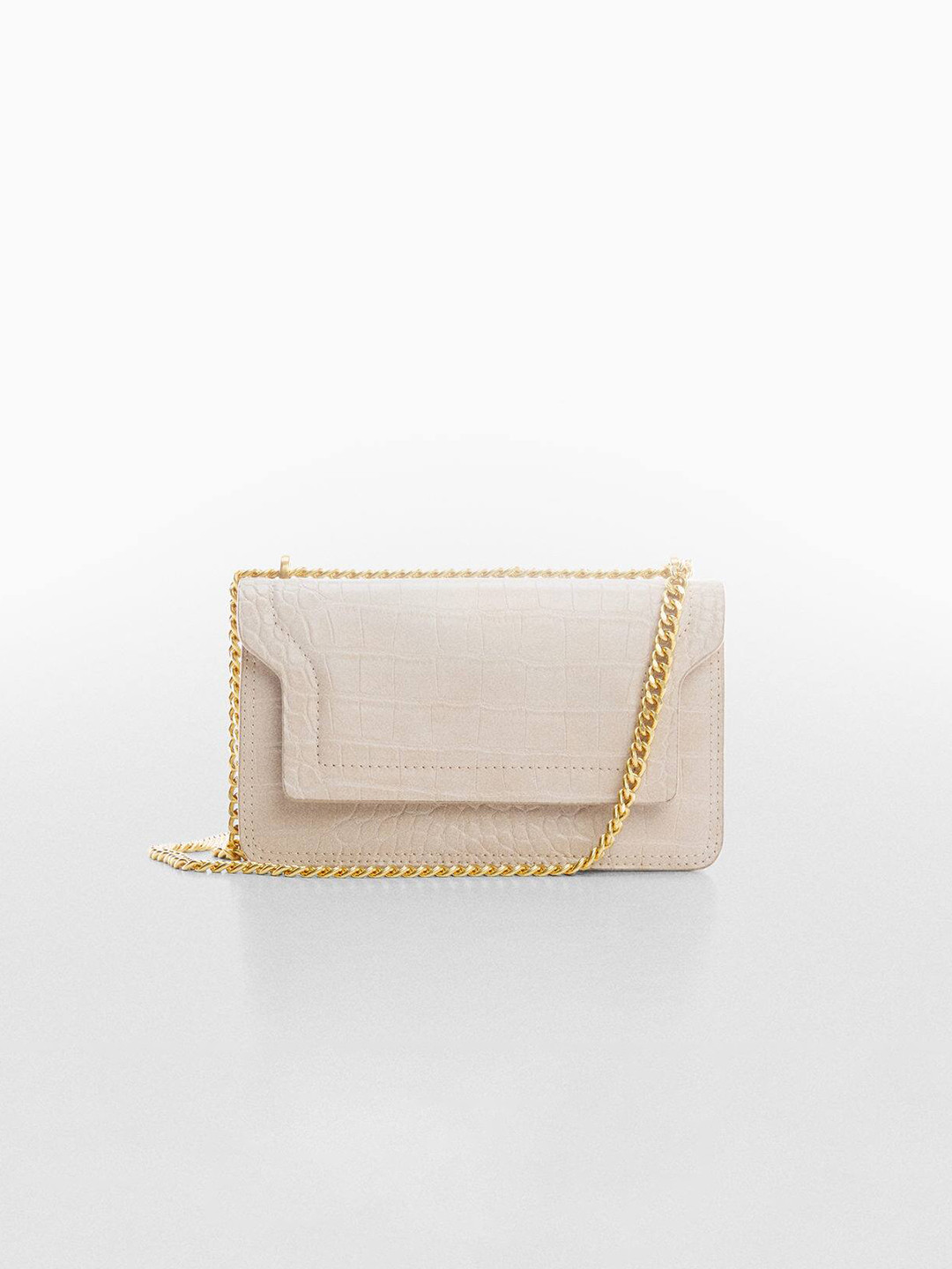 Buy MANGO Women Croc Textured Structured Sling Bag - Handbags for Women ...