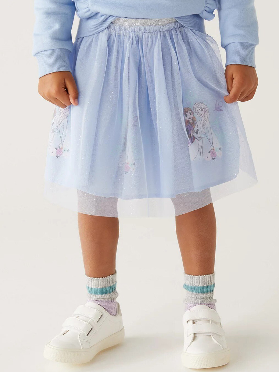 Buy Marks & Spencer Girls Elsa & Anna Printed A Line Skirt - Skirts for ...