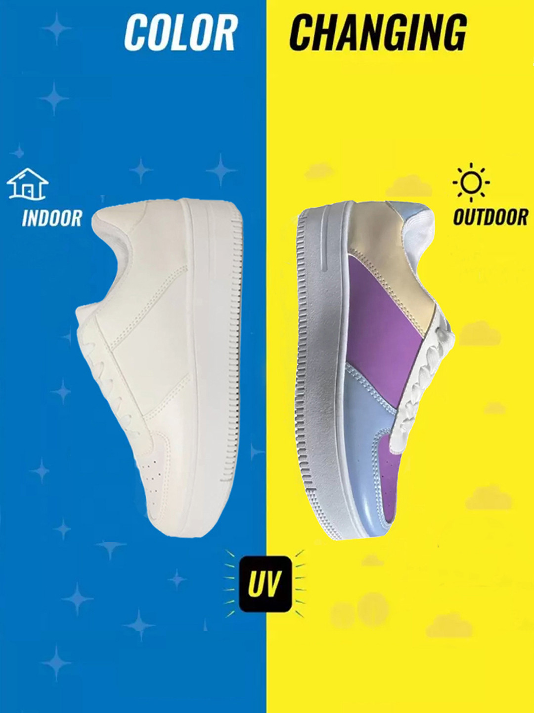 Buy MOZAFIA Womens Color Changing Shoes - Casual Shoes for Women ...