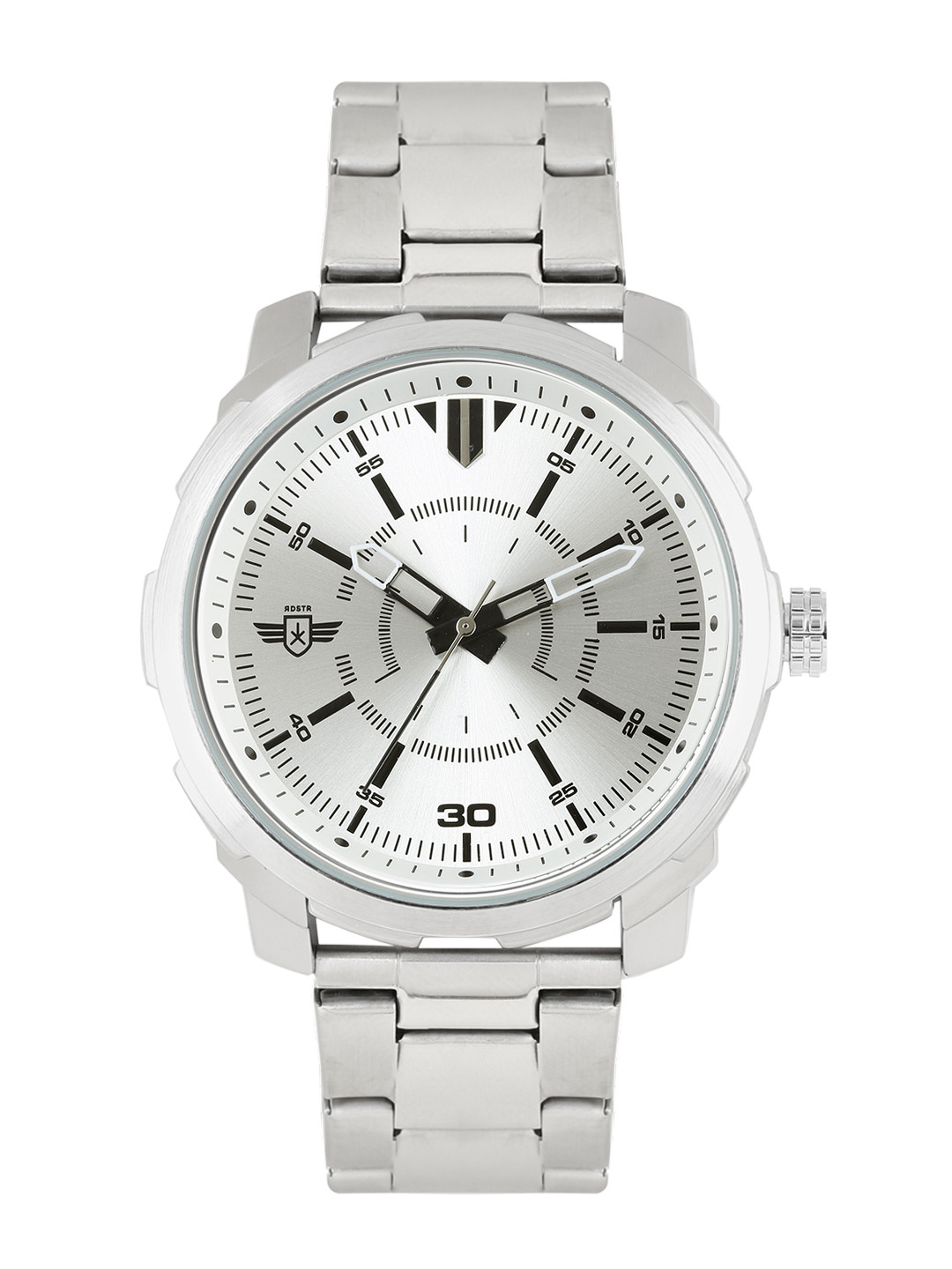 Buy Roadster Men Silver Toned Analogue Watch MFB PN HP 3749 - Watches ...