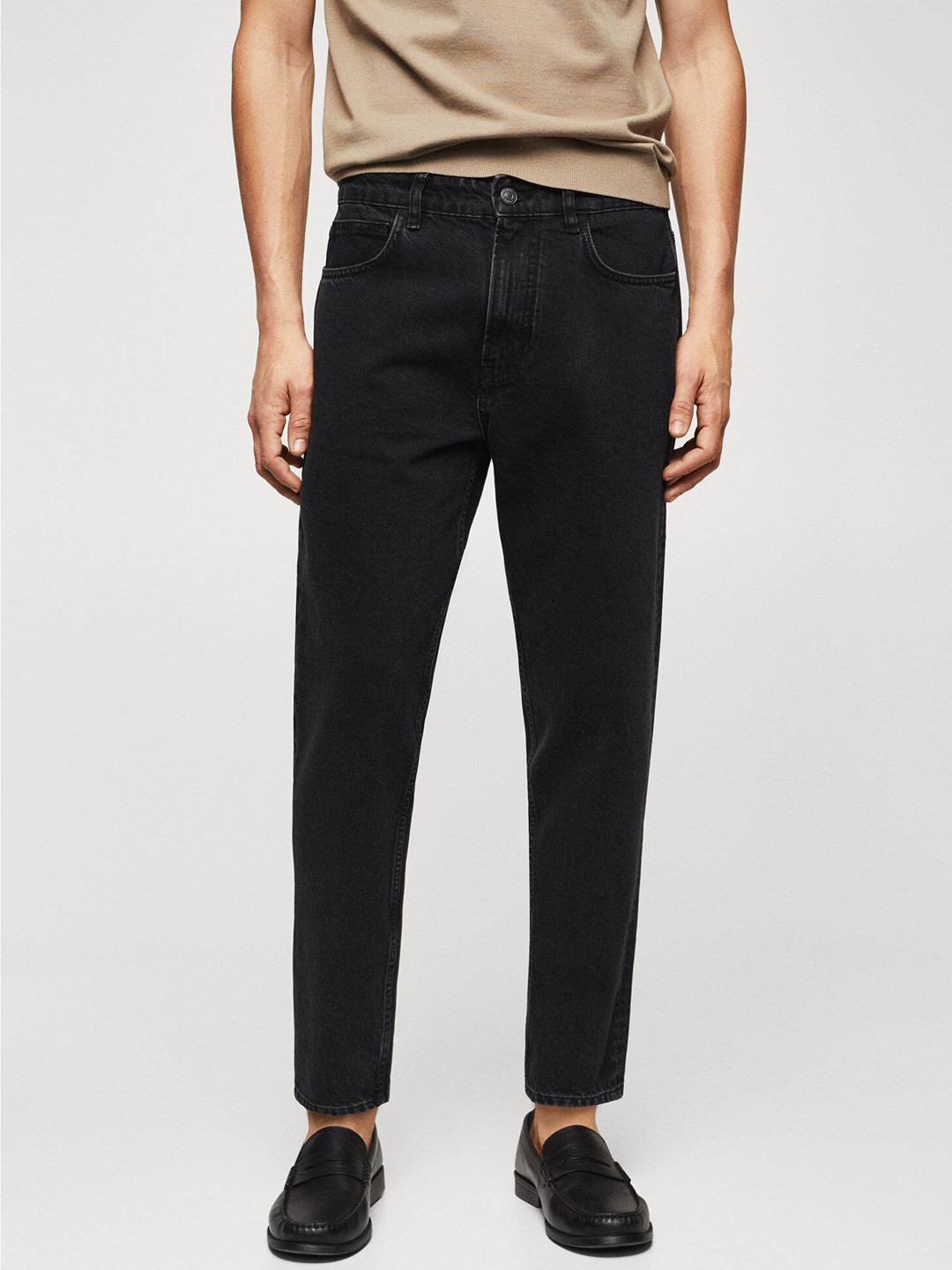 Buy MANGO MAN Sam Carrot Fit Cotton Sustainable Jeans - Jeans for Men ...