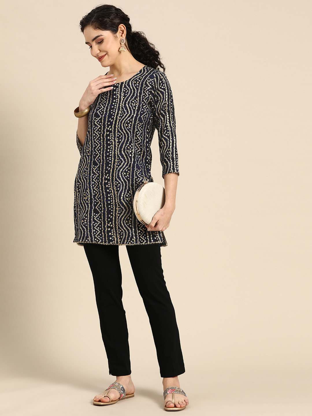 Buy Prakhya Bandhani Printed Kurta - Kurtas for Women 22329098 | Myntra