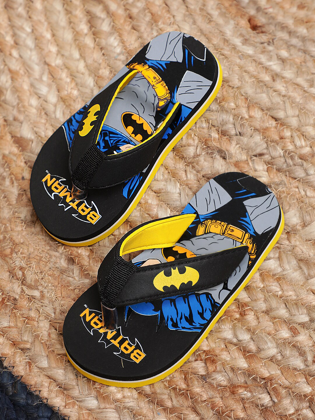 Buy Kids Ville Boys Batman Printed Soft Cushion Thong Flip Flop - Flip ...