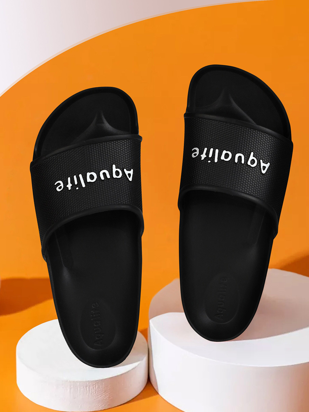 Buy Aqualite Men Printed Synthetic Sliders - Flip Flops for Men ...