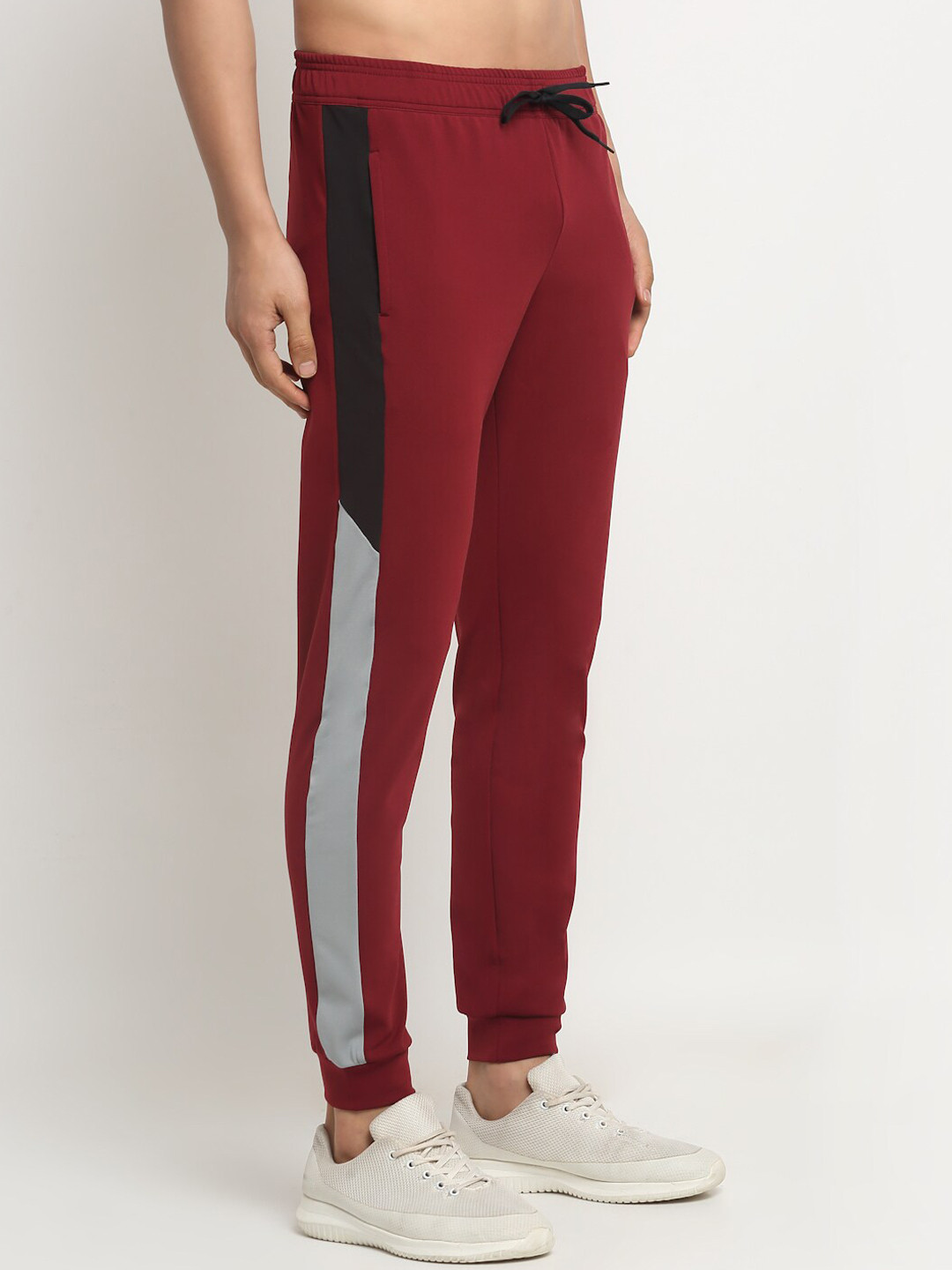 Buy Invincible Men Side Panel Detail Rapid Dry Slim Fit Sports Joggers ...