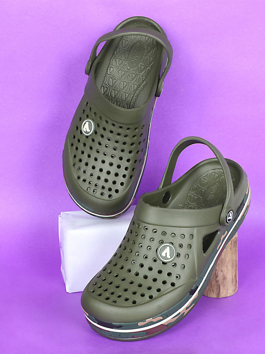 Buy Aqualite Men Round Toe Slip On Clogs - Sandals for Men 22337676 ...