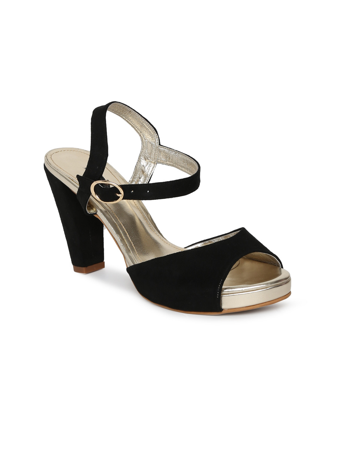 Buy Inc 5 Women Black Solid Heels - Heels for Women 2234025 | Myntra