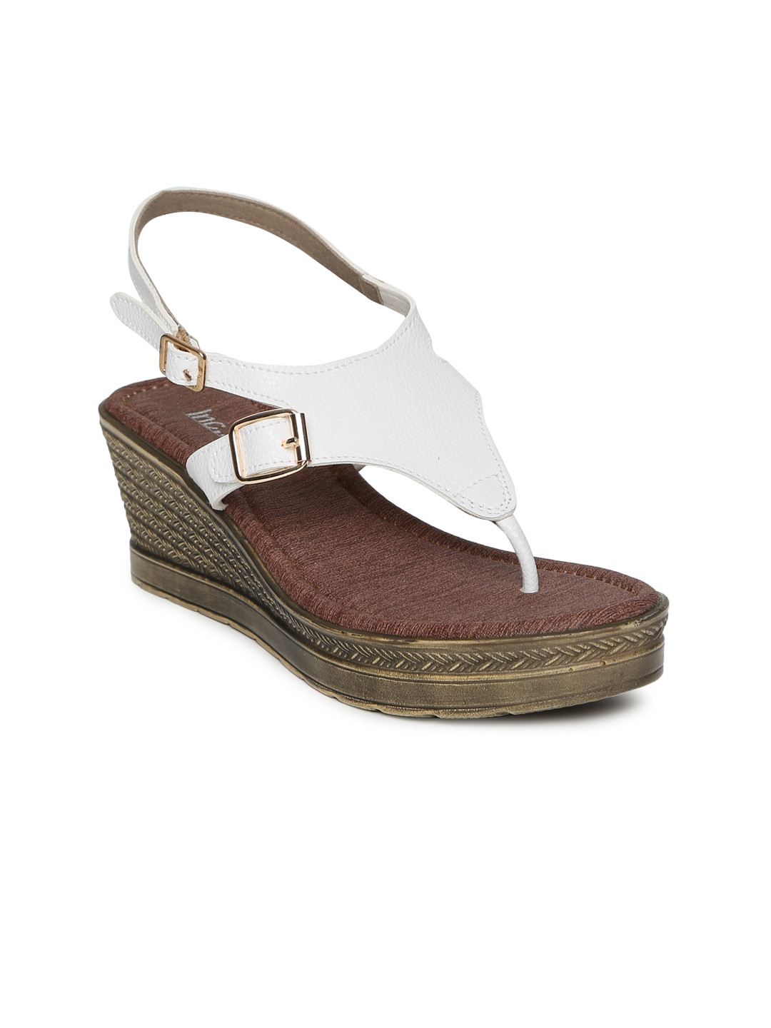 Buy Inc 5 Women White Solid Wedges - Heels for Women 2234053 | Myntra