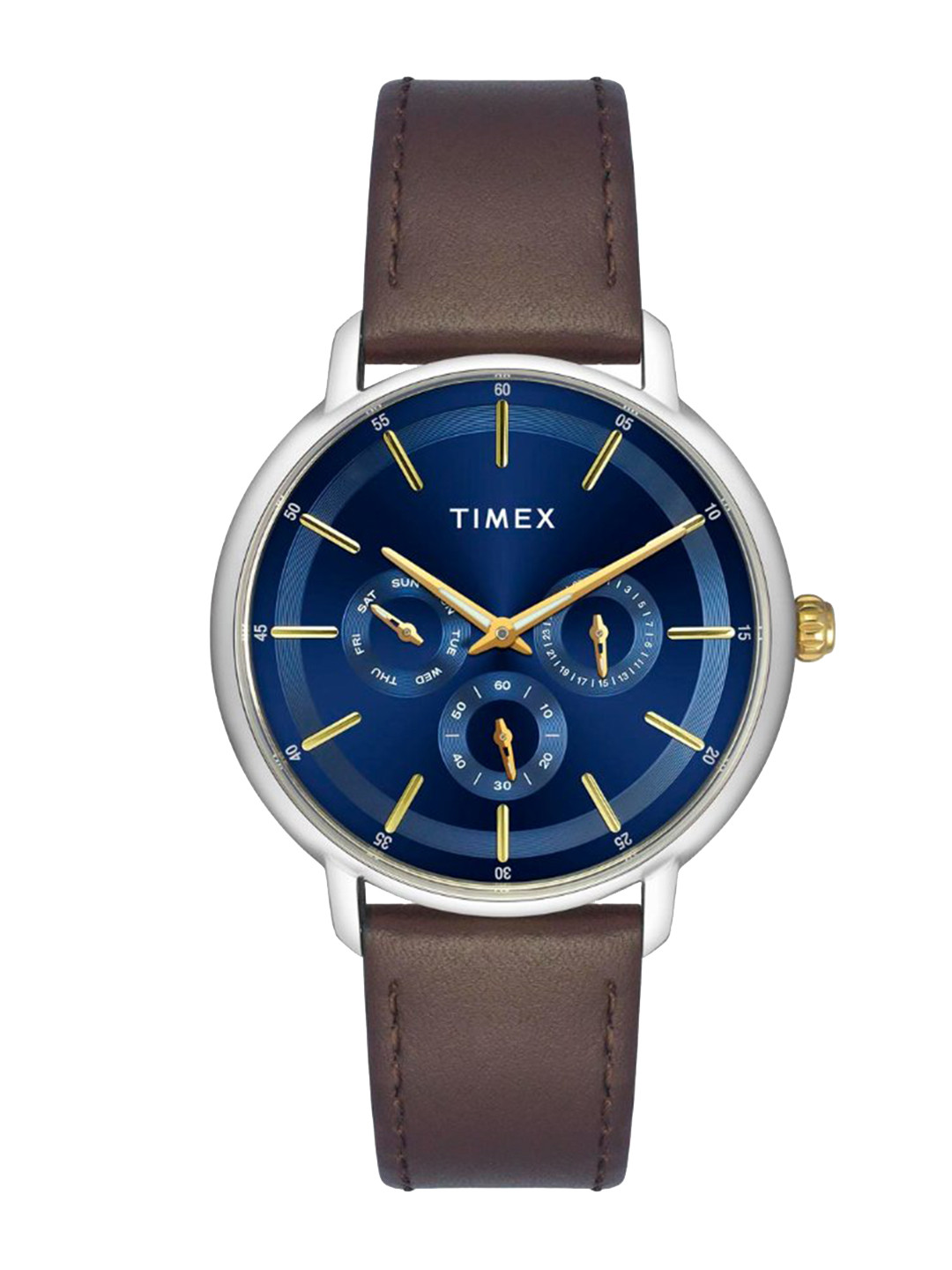 Buy Timex Men Embellished Leather Wrap Around Straps Analogue Watch ...