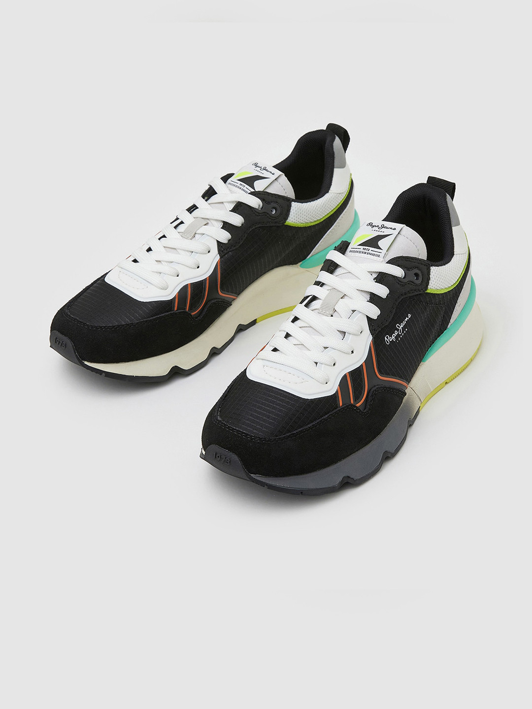 Buy Pepe Jeans Men Brit Pro Neon M Sneakers - Casual Shoes for Men ...