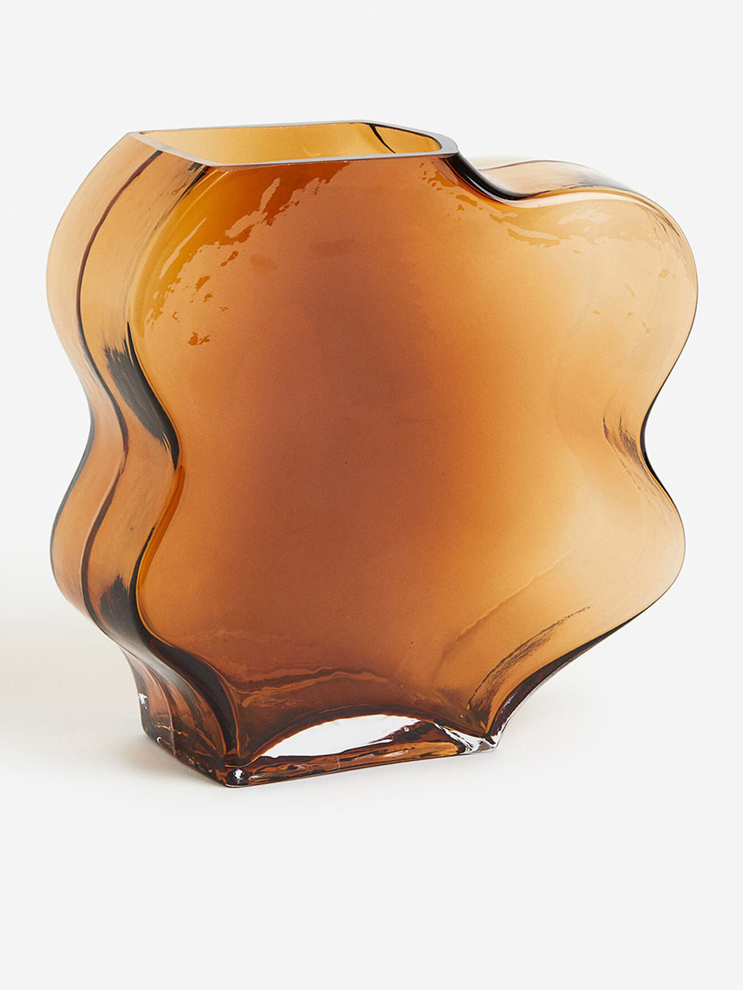 Buy H&M Brown Wavy Glass Vase - Vases for Unisex 22344536 | Myntra