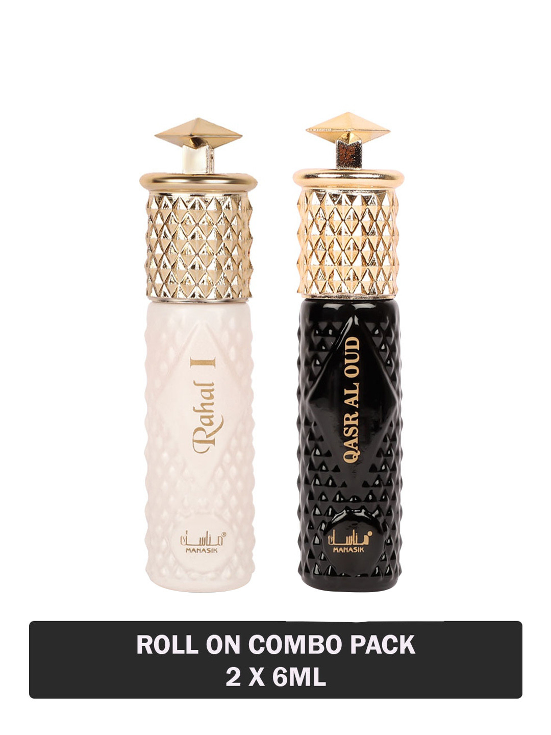 Buy MANASIK Set Of 2 Long Lasting Attars 6 Ml Each Rahal I & Qasr Al ...