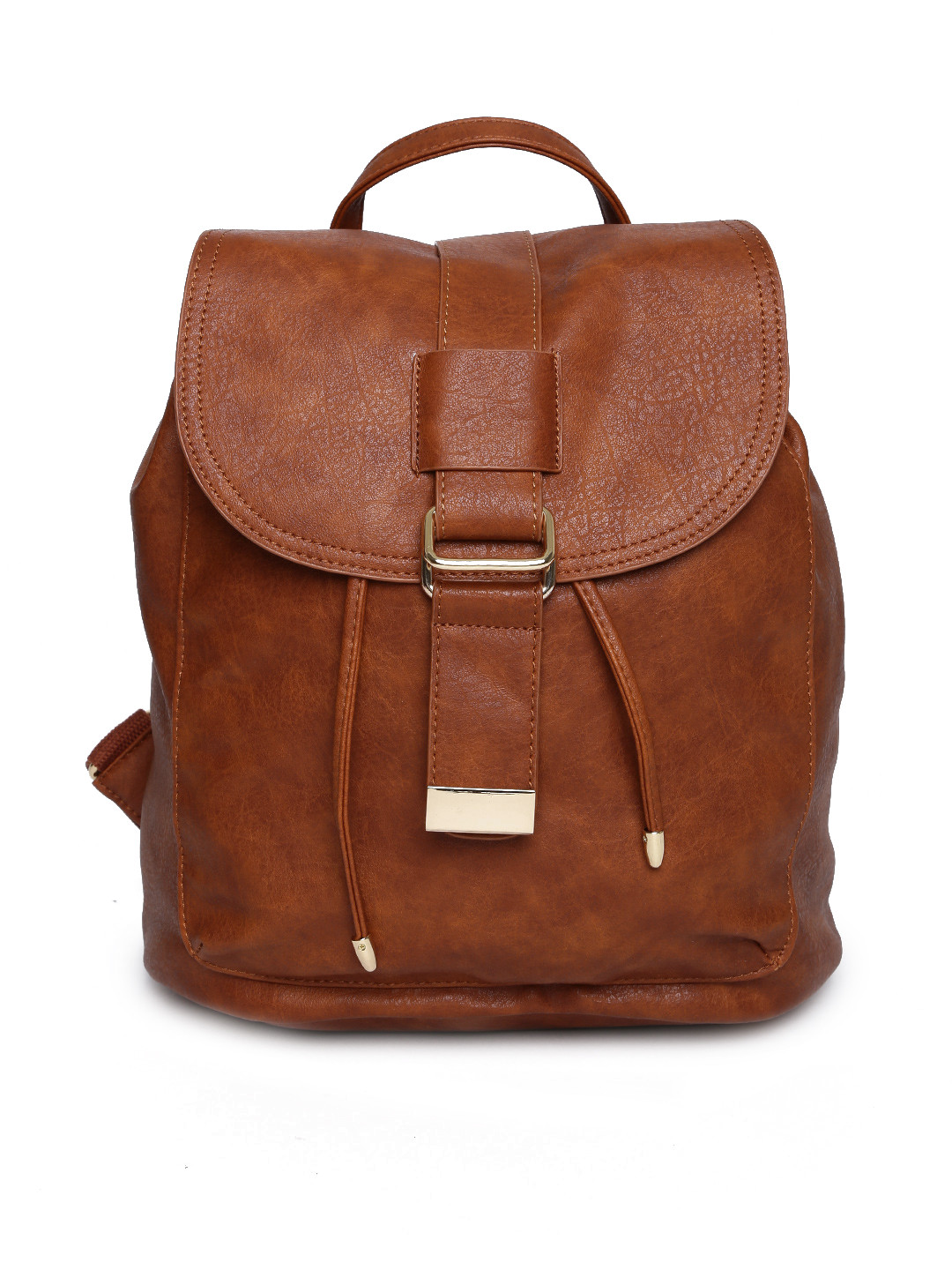 Buy DressBerry Women Brown Solid Backpack - Backpacks for Women 2234589 ...