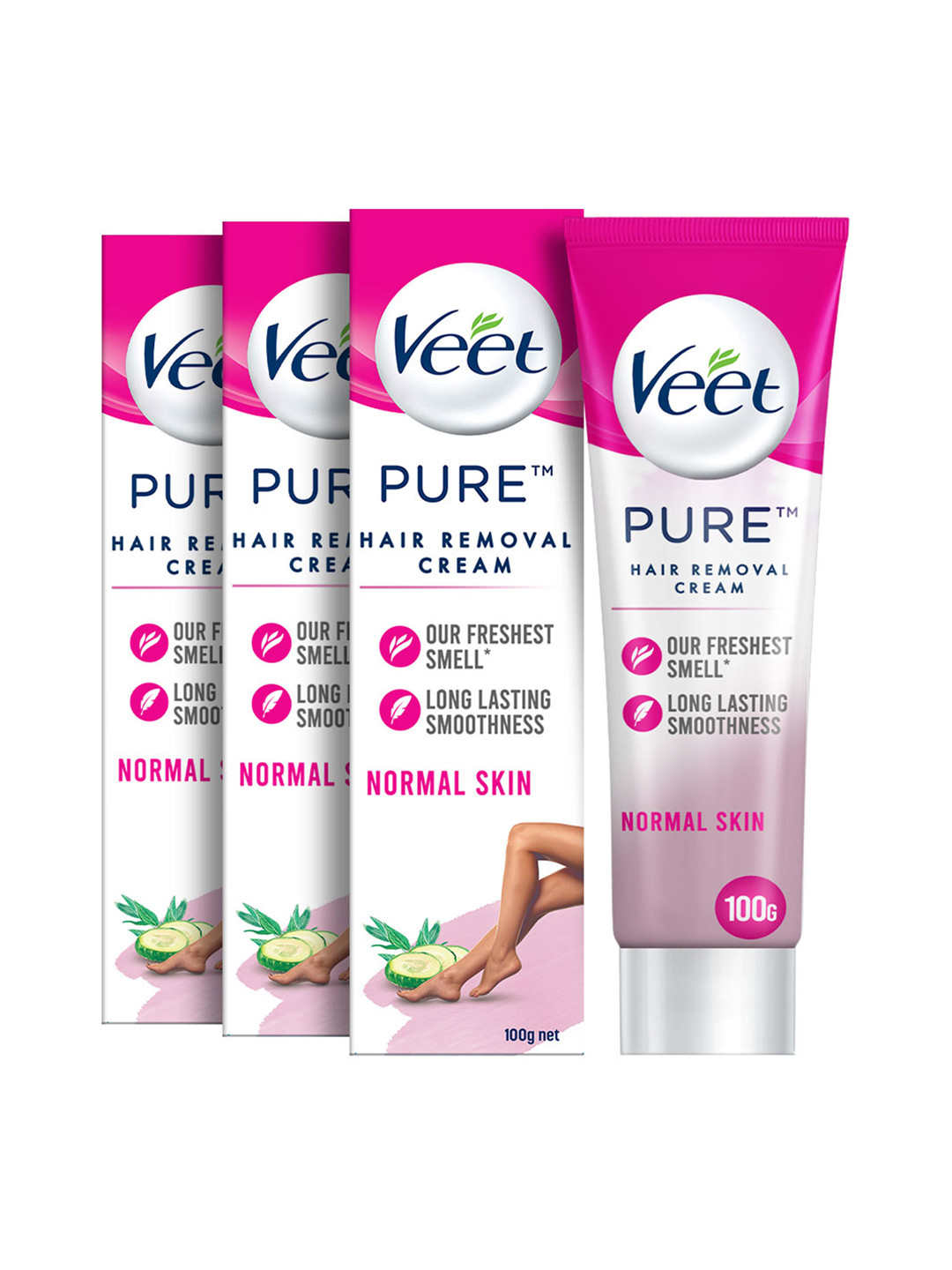 Buy Veet Set Of 3 Pure Hair Removal Cream 100g Each - Shaving And Hair ...