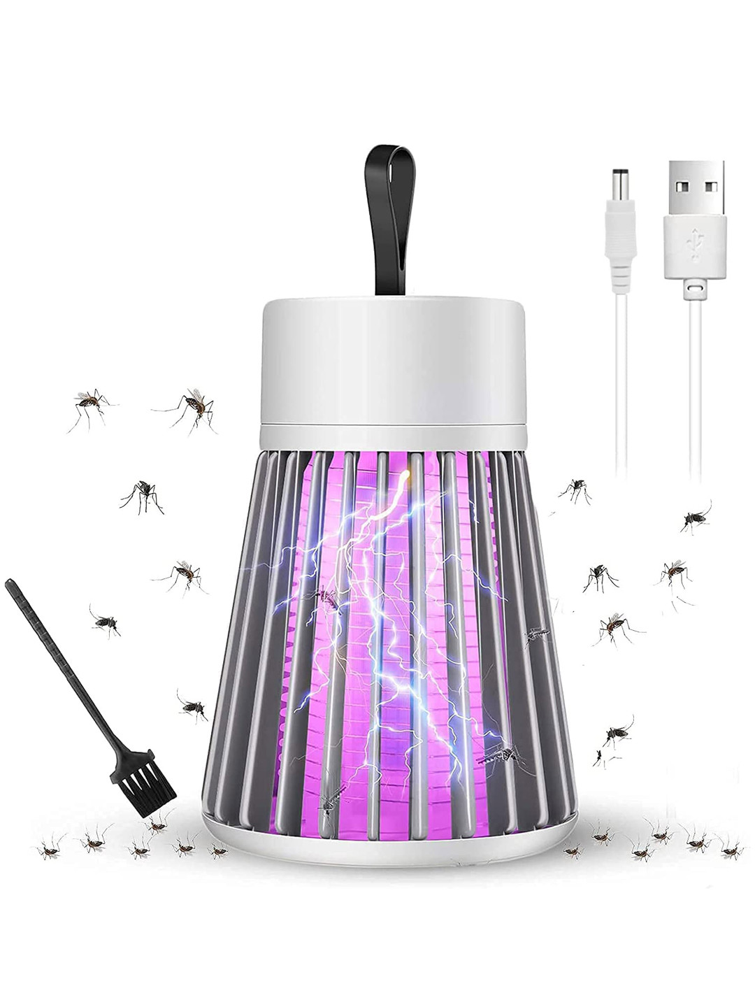 Buy ZURU BUNCH White & Grey Shock Mosquito Killer Table Lamp - Table ...