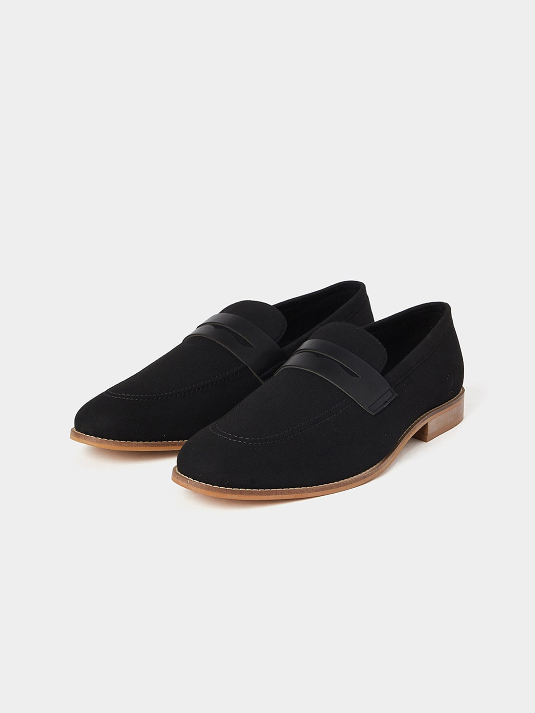 Buy Styli Men Round Toe Suede Loafers - Formal Shoes for Men 22360274 ...