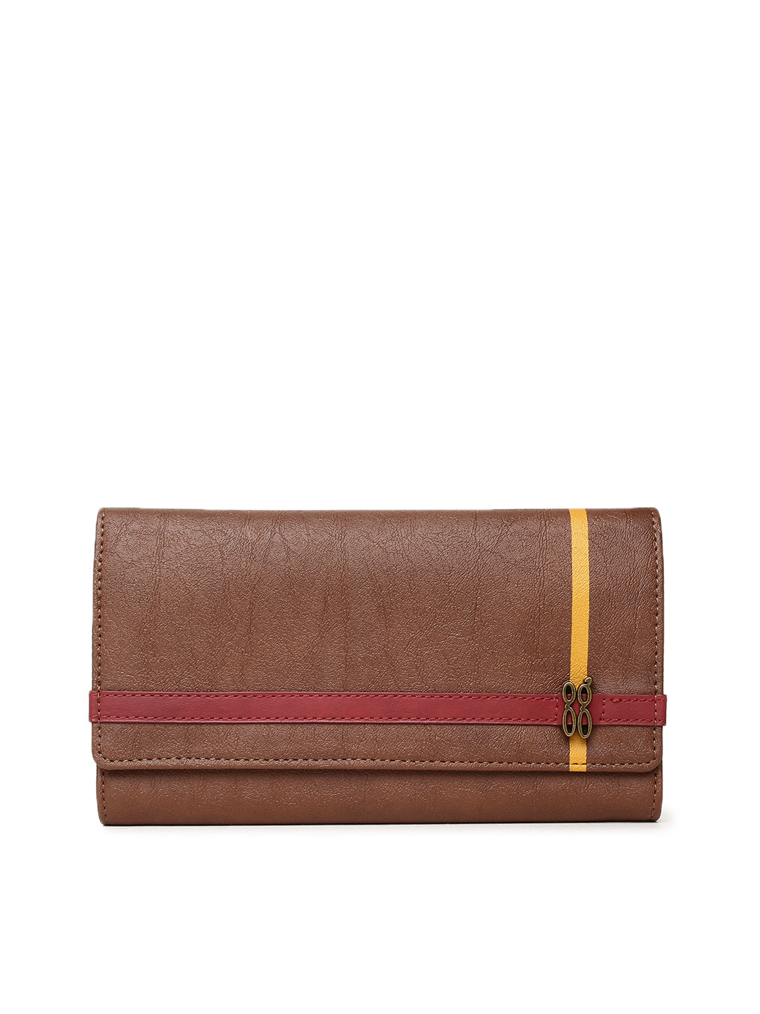 Buy Baggit Women Tan Brown Three Fold Wallet - Wallets for Women ...