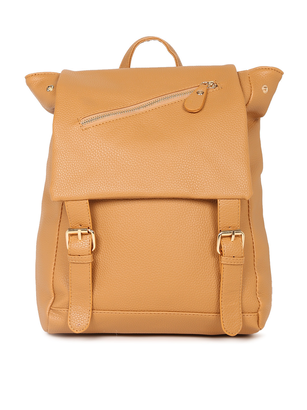 Buy DressBerry Women Tan Brown Solid Backpack - Backpacks for Women ...