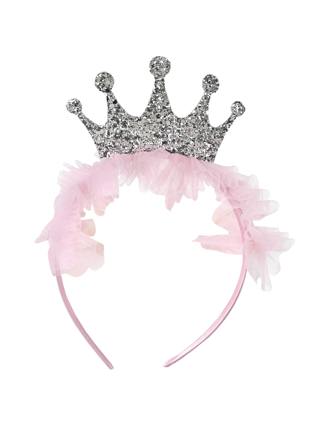 Buy Aye Candy Girls Ruffled Detail & Glittery Star Crown Hairband ...