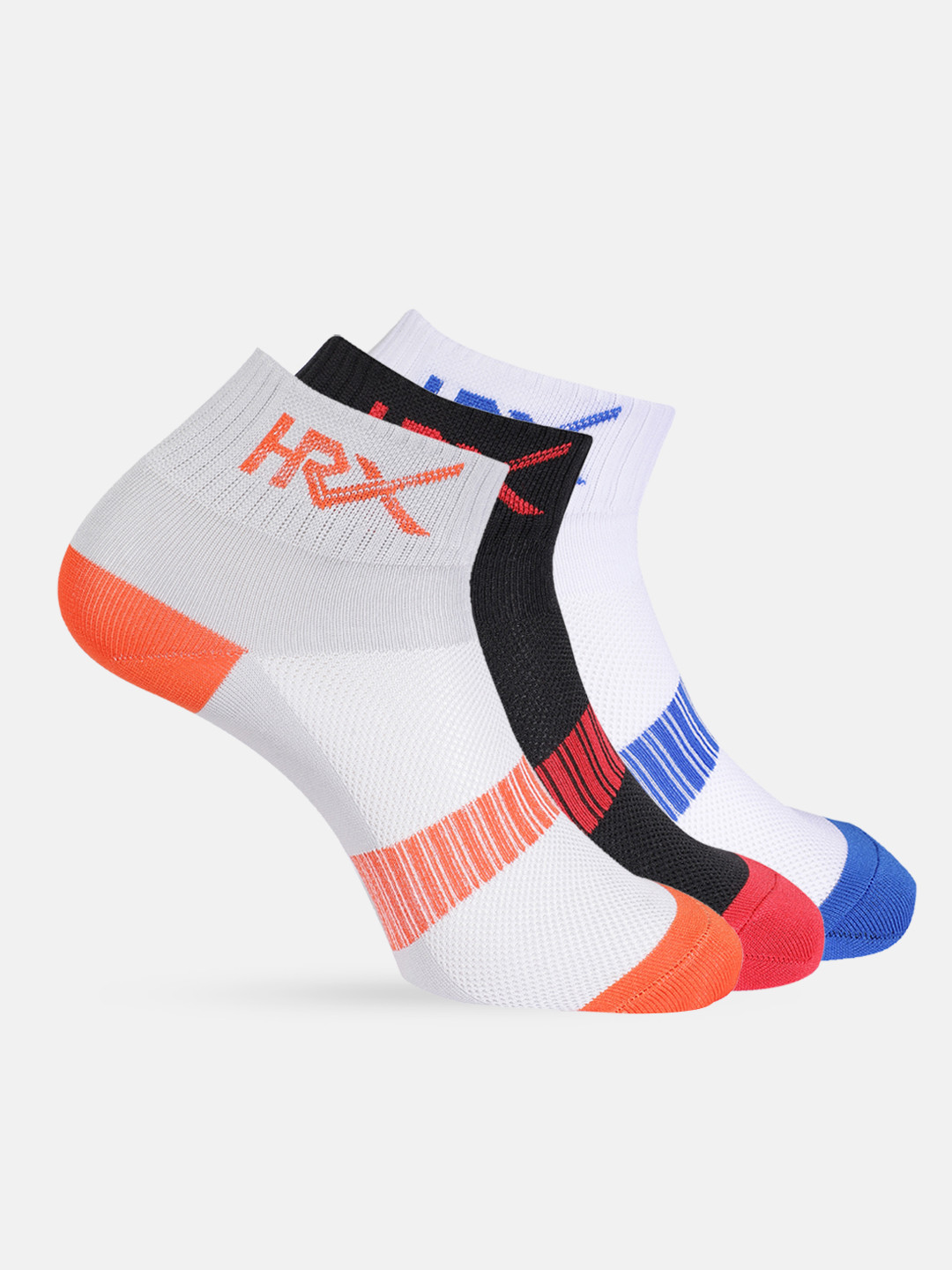 Buy HRX By Hrithik Roshan Men Pack Of 3 Dry Fit Above Ankle Length ...