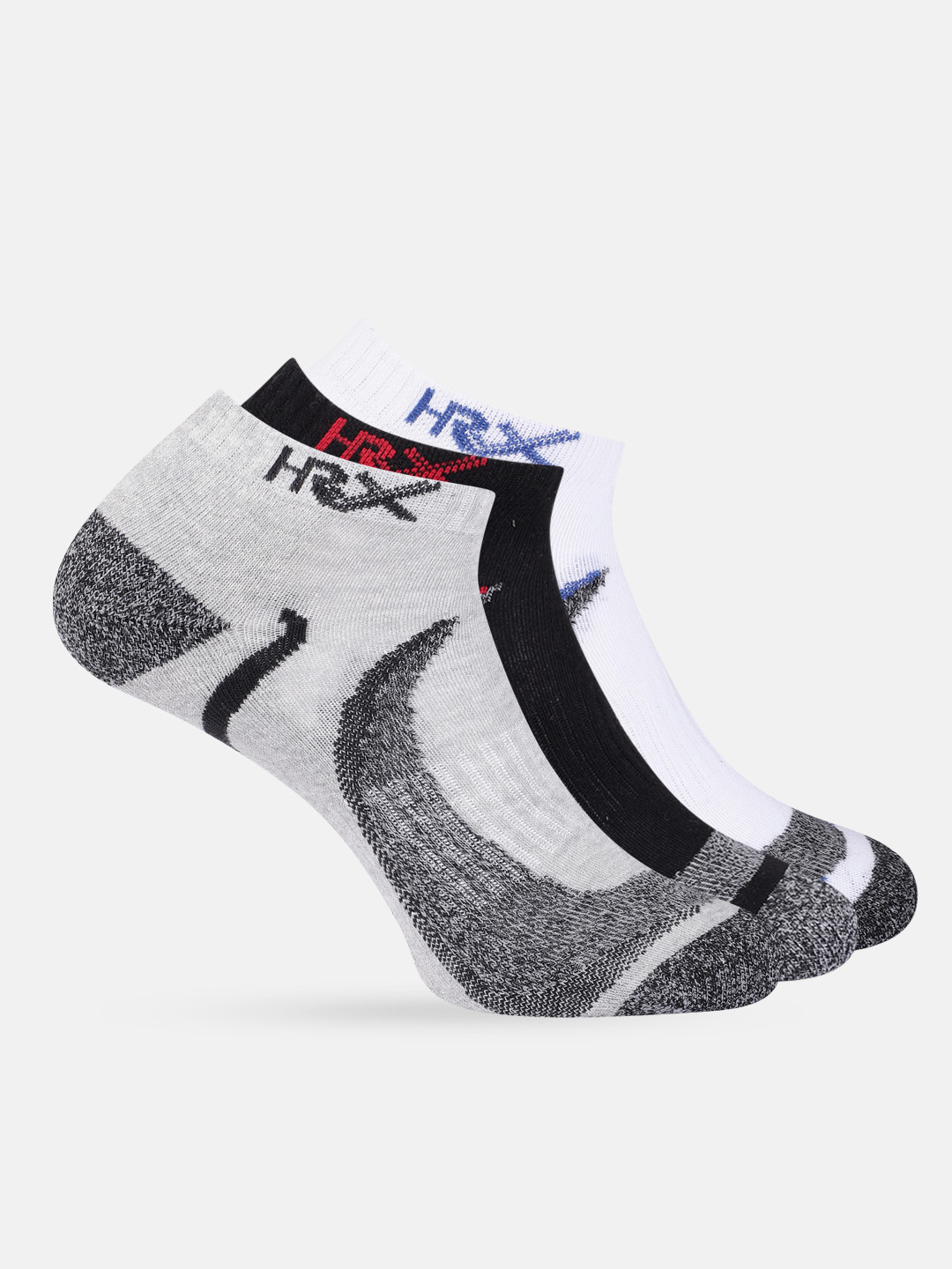 Buy HRX By Hrithik Roshan Men Pack Of 3 Ankle Length Socks - Socks for ...