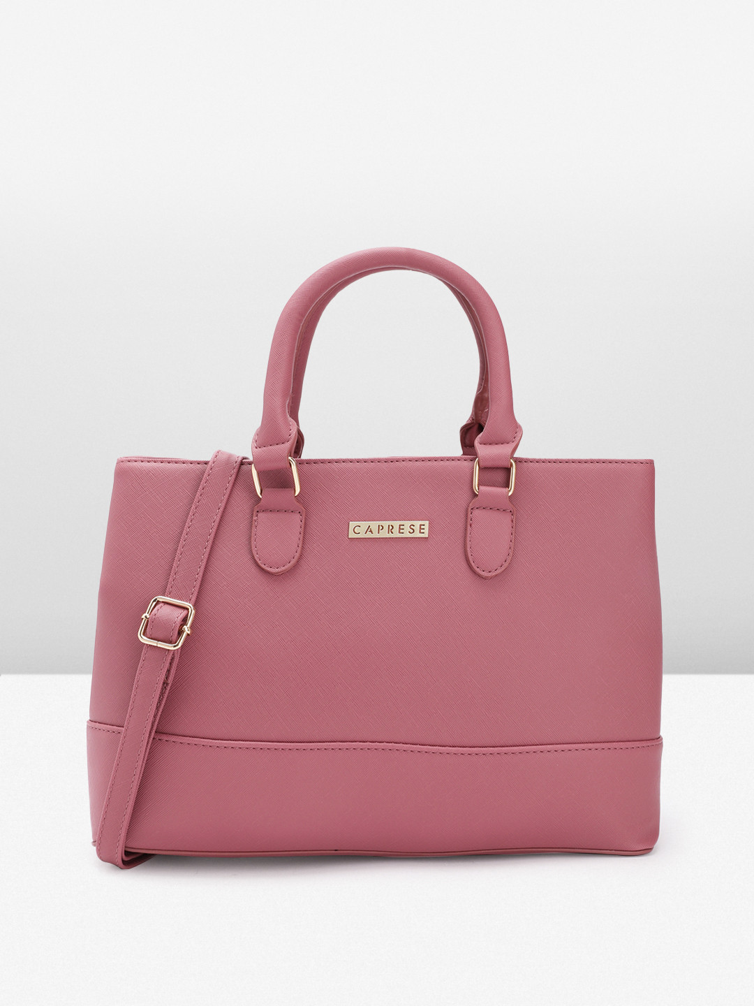 Buy Caprese So;id Leather Structured Handheld Bag - Handbags for Women ...