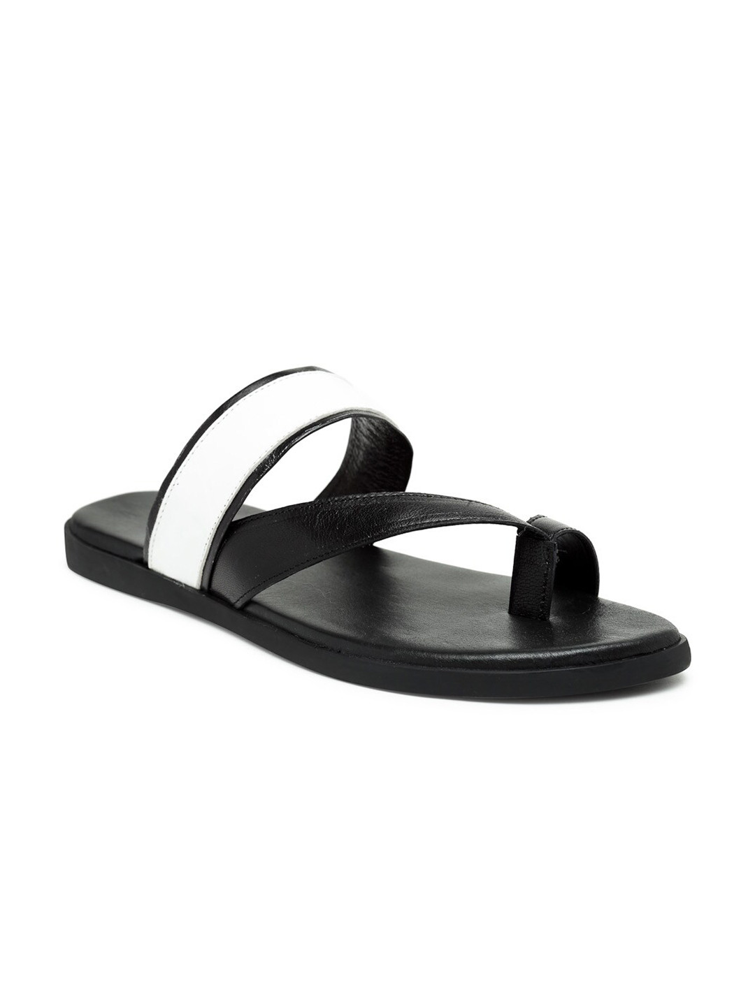 Buy BEAVER Men Open One Toe Leather Comfort Sandals - Sandals for Men ...