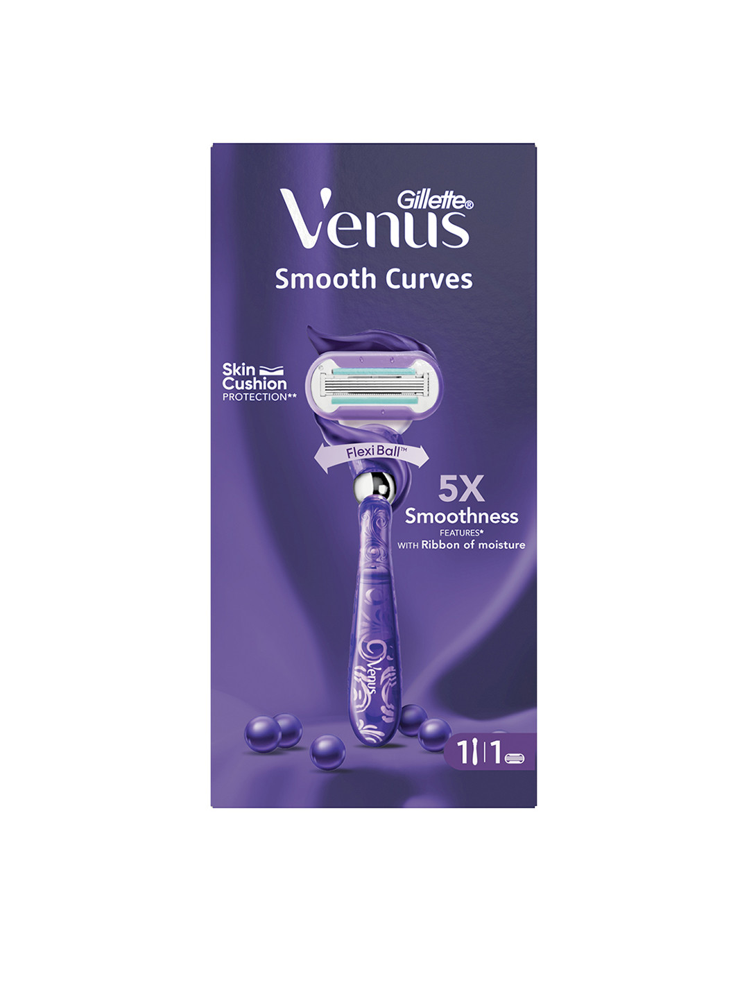 Buy Gillette Venus Women Swirl Hair Removal Razor Purple - Shaving And ...