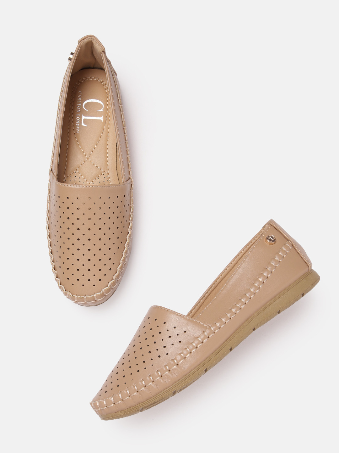 Buy Carlton London Women Perforated Loafers - Casual Shoes for Women ...