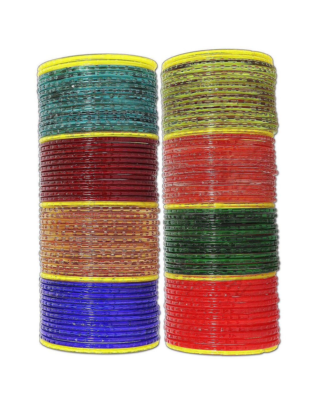 Buy NMII Set Of 108 Glossy Finished Glass Bangles - Bangle for Women ...