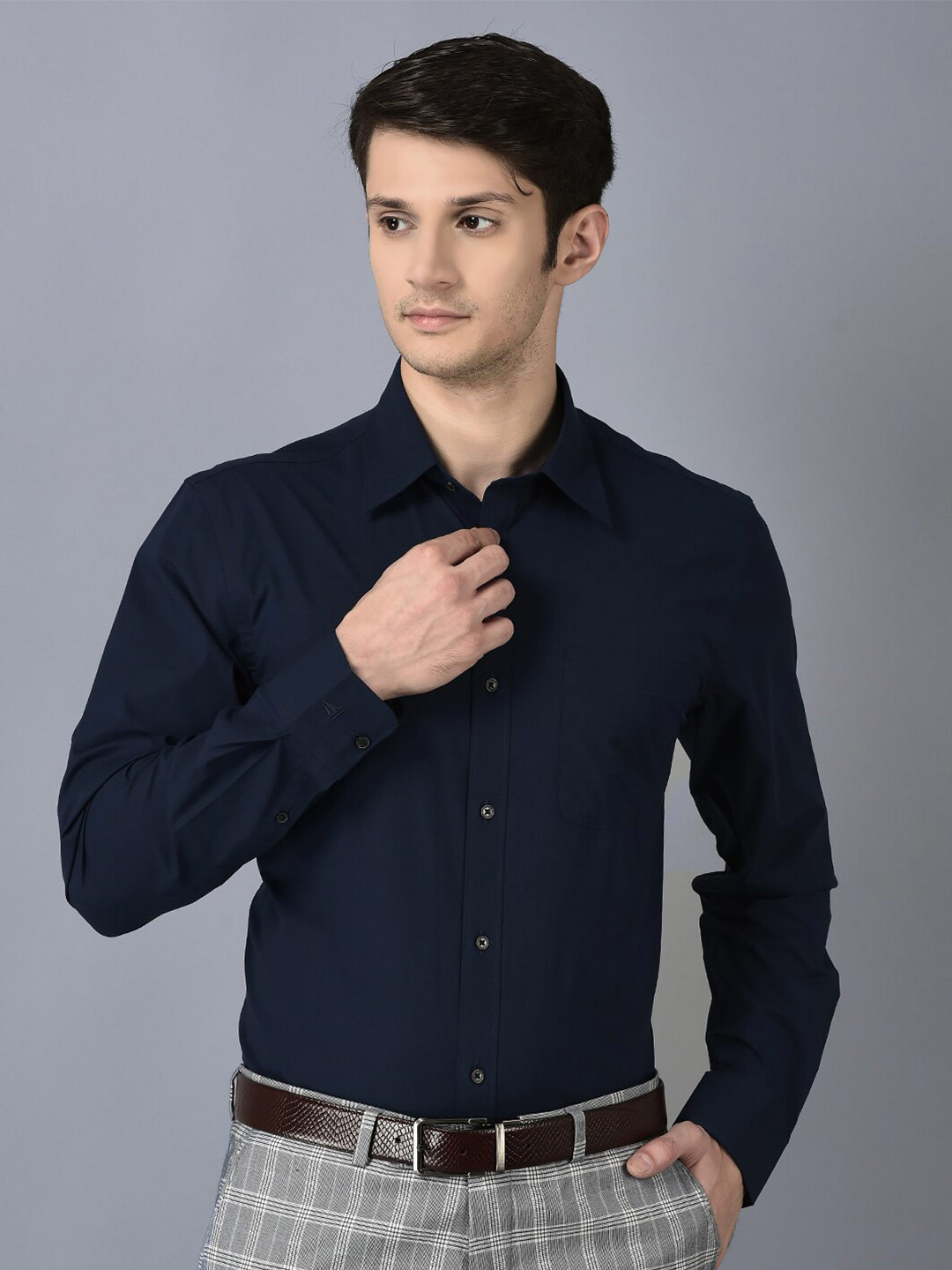 Buy CANOE Long Sleeves Pure Cotton Formal Shirt - Shirts for Men ...