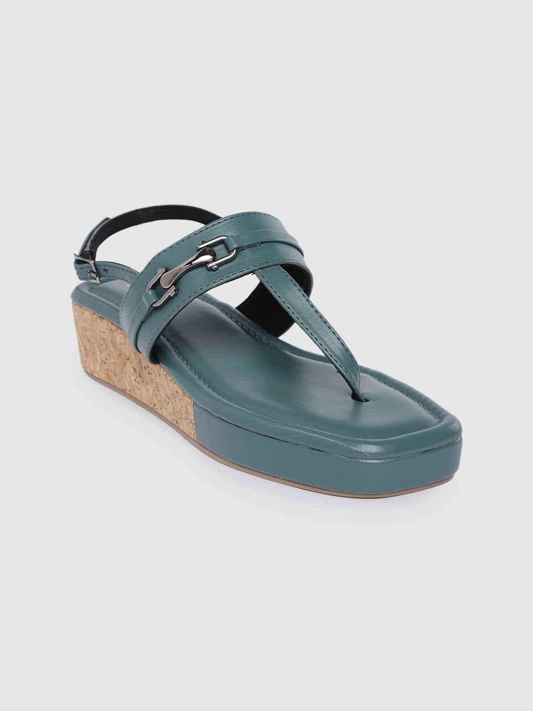 Buy Inc 5 Women Solid Wedge Sandals With Buckle Detail - Heels for ...