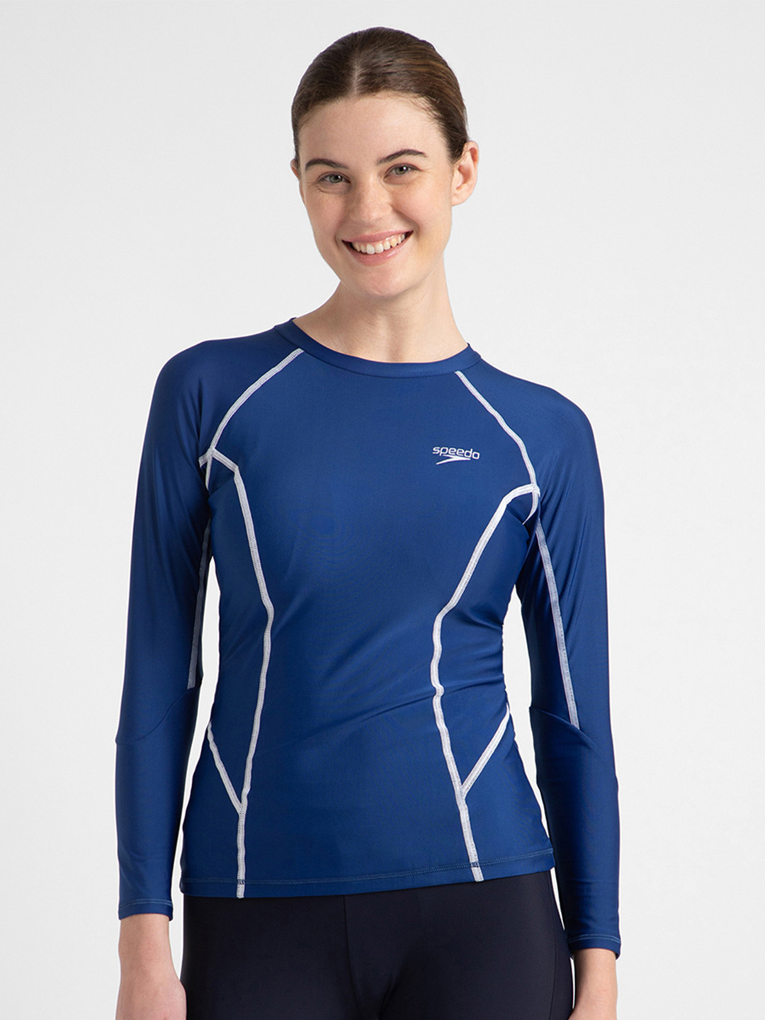 Buy Speedo Round Neck Long Sleeves Swim Top - Swim Tops for Women ...