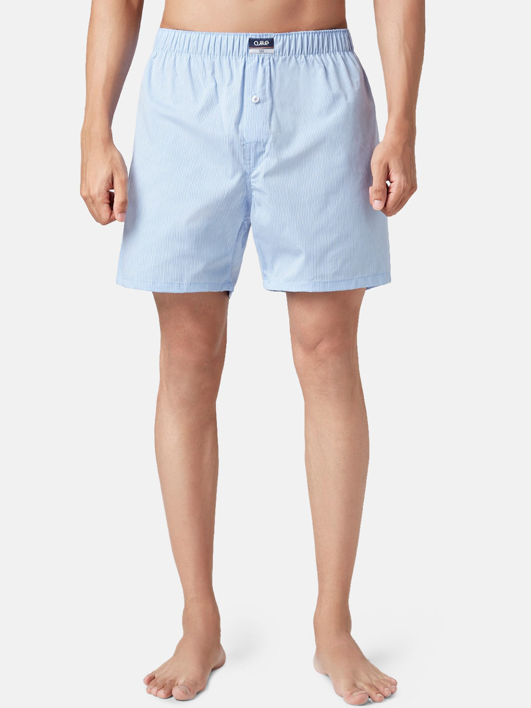 Buy Ajile By Pantaloons Men Striped Pure Cotton Boxers 110133594BLUE ...