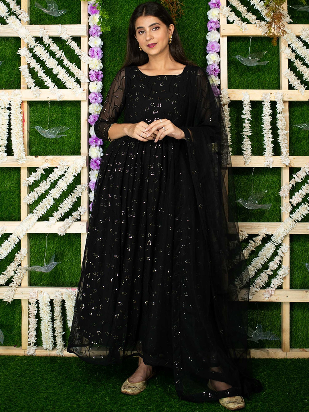 Buy Label Shaurya Sanadhya Ethnic Motifs Embroidered Sequinned Kurta