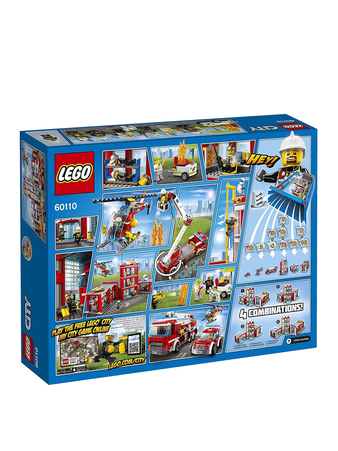 Buy Funskool Multicoloured Lego Fire Station Construction Toys ...