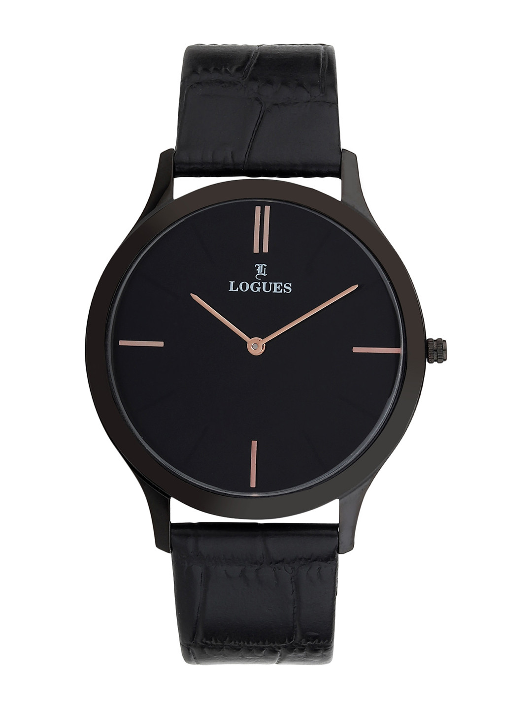 Buy LOGUES Women Dial & Leather Textured Straps Analogue Watch L 5082 ...