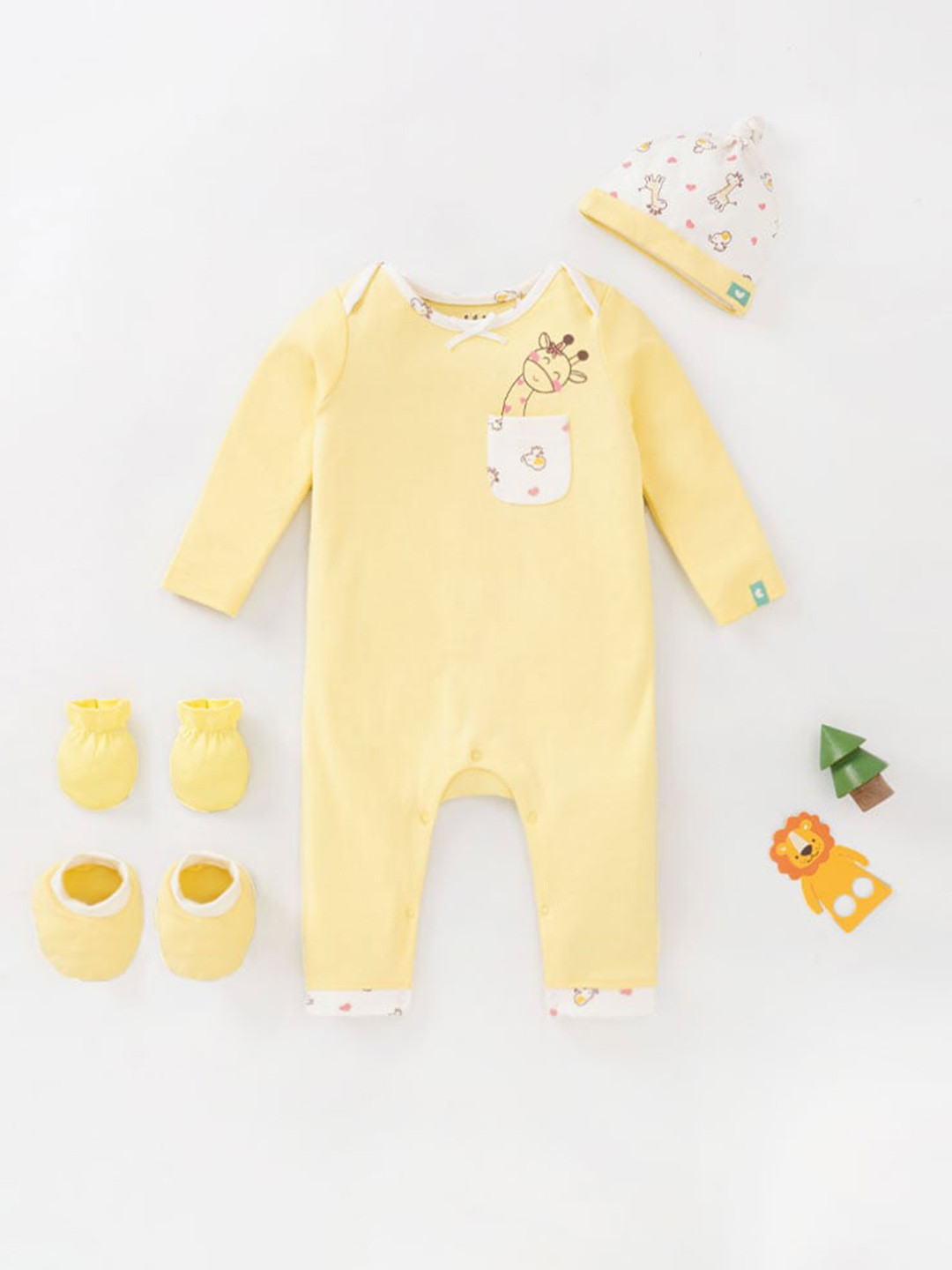 Buy Ed A Mamma Baby Infants Girls Pack 0f 4 Pure Cotton Biodegradable ...