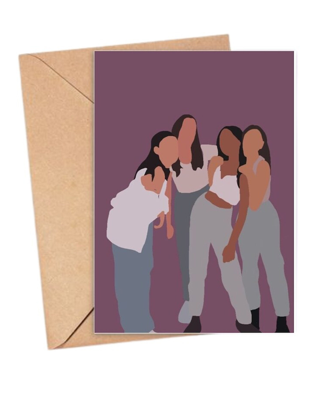 Buy K&U Set Of 8 Friendship Printed Notecards With Envelopes ...