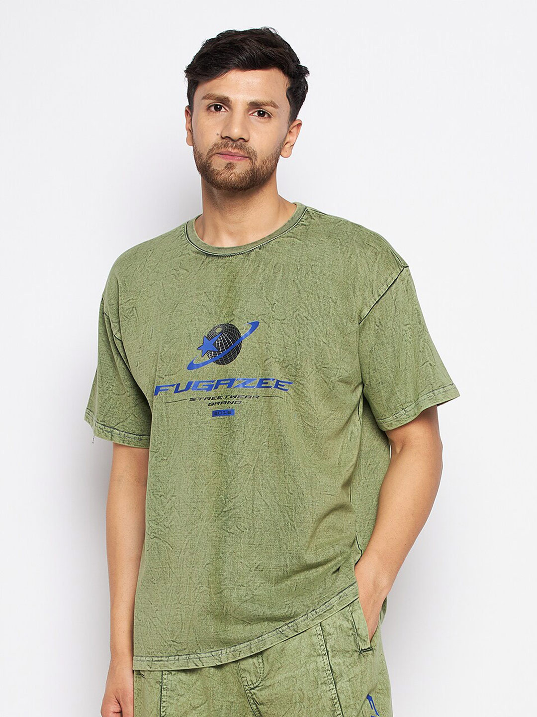 Buy FUGAZEE Typography Printed Oversize Pure Cotton T Shirt - Tshirts ...
