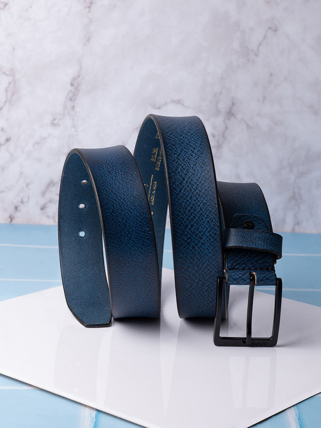 Buy One8 Men Textured Leather Tang Formal Belt - Belts for Men 22418242 ...