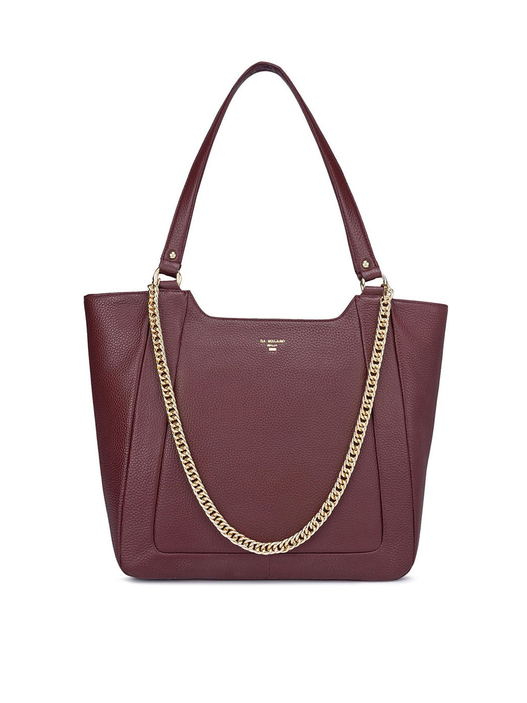 Buy Da Milano Leather Structured Shoulder Bag - Handbags for Women ...
