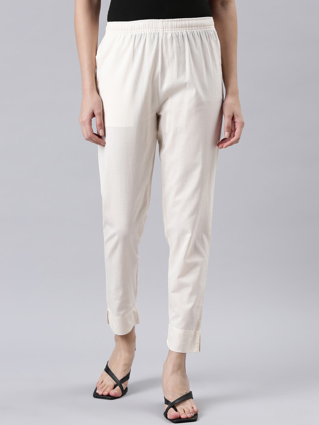 Buy Go Colors Women Relaxed Trousers - Trousers for Women 22421054 | Myntra