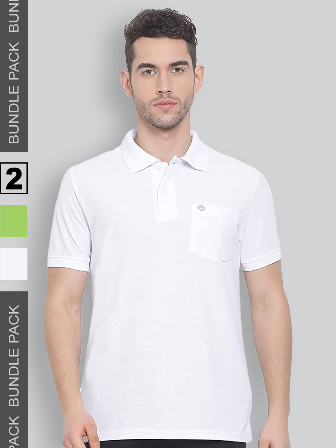Buy LUX NITRO Pack Of 2 Polo Collar Anti Odour T Shirt - Tshirts for ...