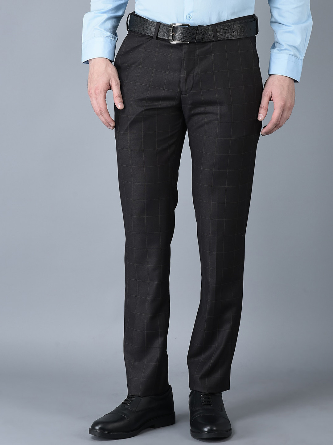 Buy CANOE Men Smart Easy Wash Formal Trousers - Trousers for Men ...