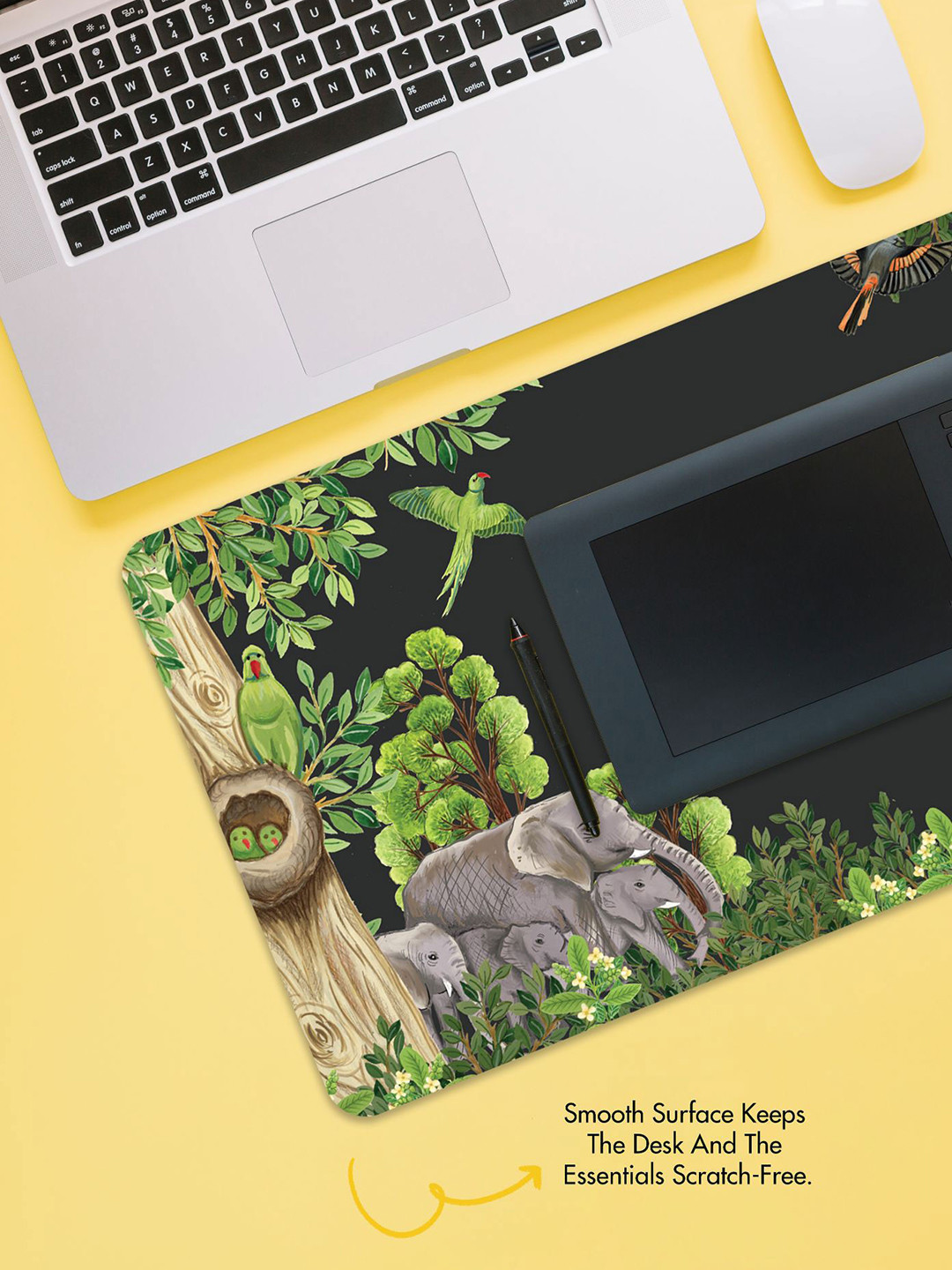 Buy Happywagon Wildlife Print Lightweight Foldable Table Desk Mat ...