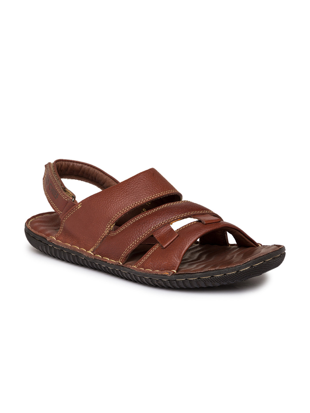 Buy Red Chief Men Tan Brown Comfort Sandals - Sandals for Men 2243713 ...
